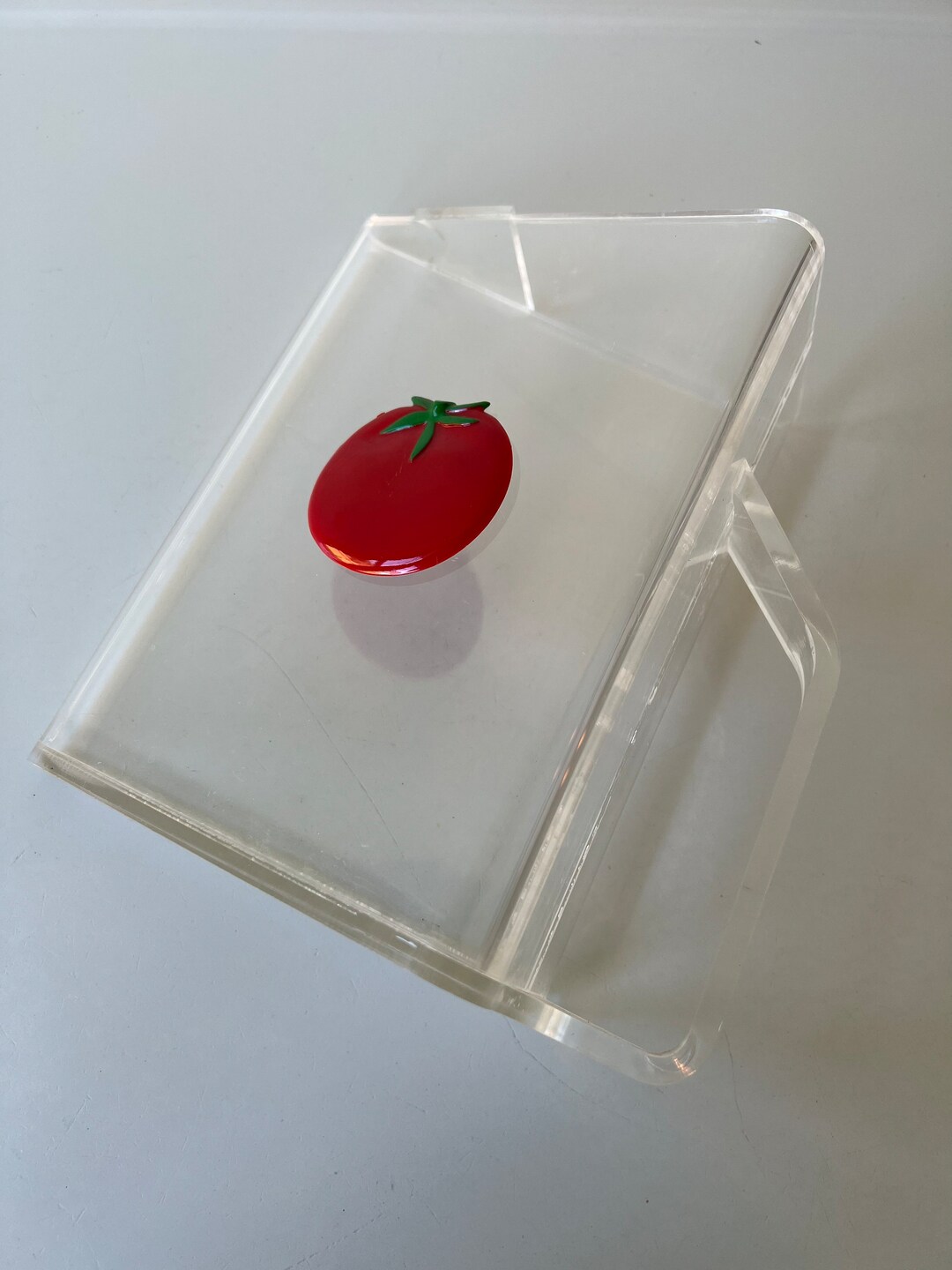 Vintage Acrylic Triangle Tomato Juice Pitcher or Bloody Mary Pitcher M ...