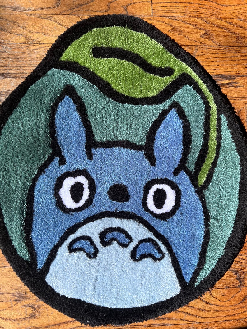Ghibli Totoro Hand Tufted Rug - Etsy