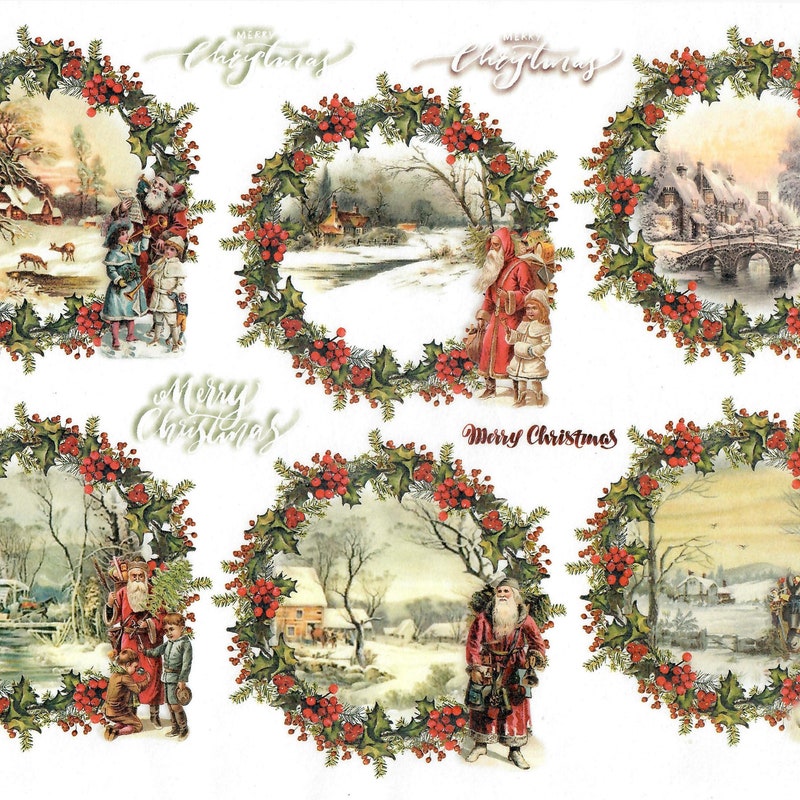 Christmas Decoupage Paper - Etsy
