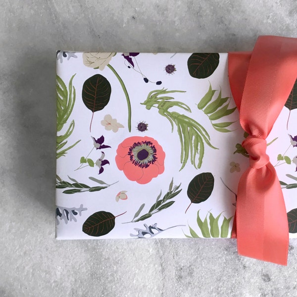 Wildflowers Wrapping Paper - Etsy