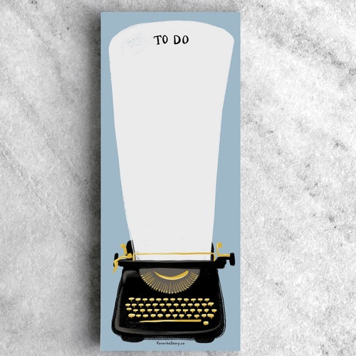 To Do List Notepad Typewriter Vintage Typewriter Memo Pad | Etsy