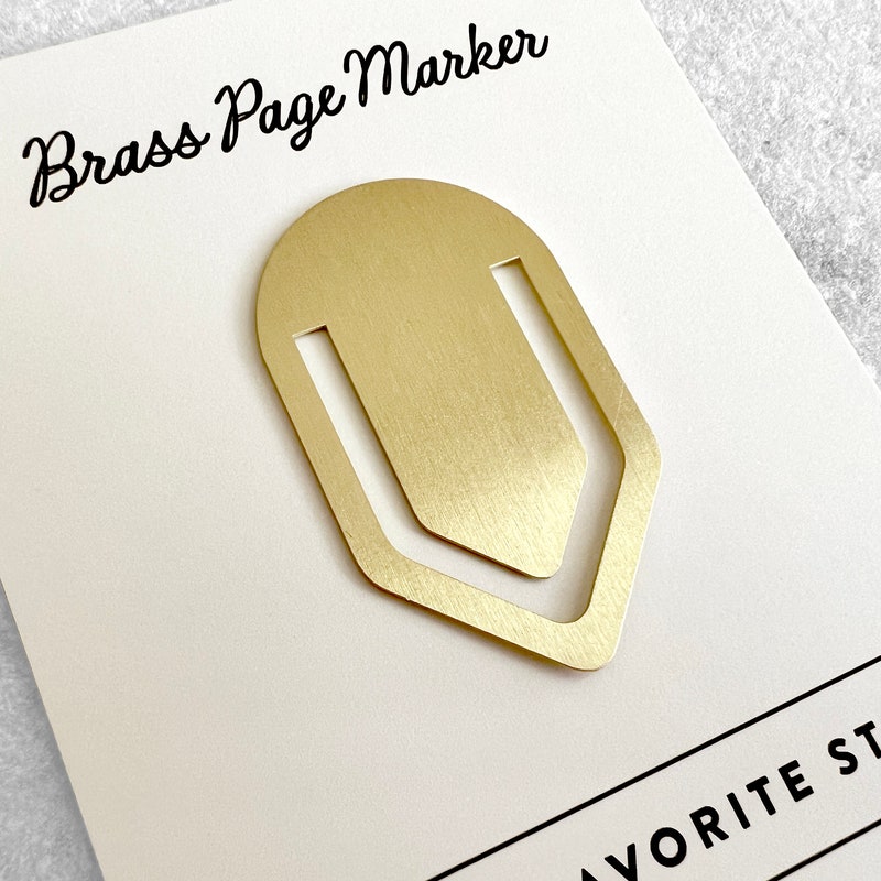 Brass Page Bookmark Clip - Etsy