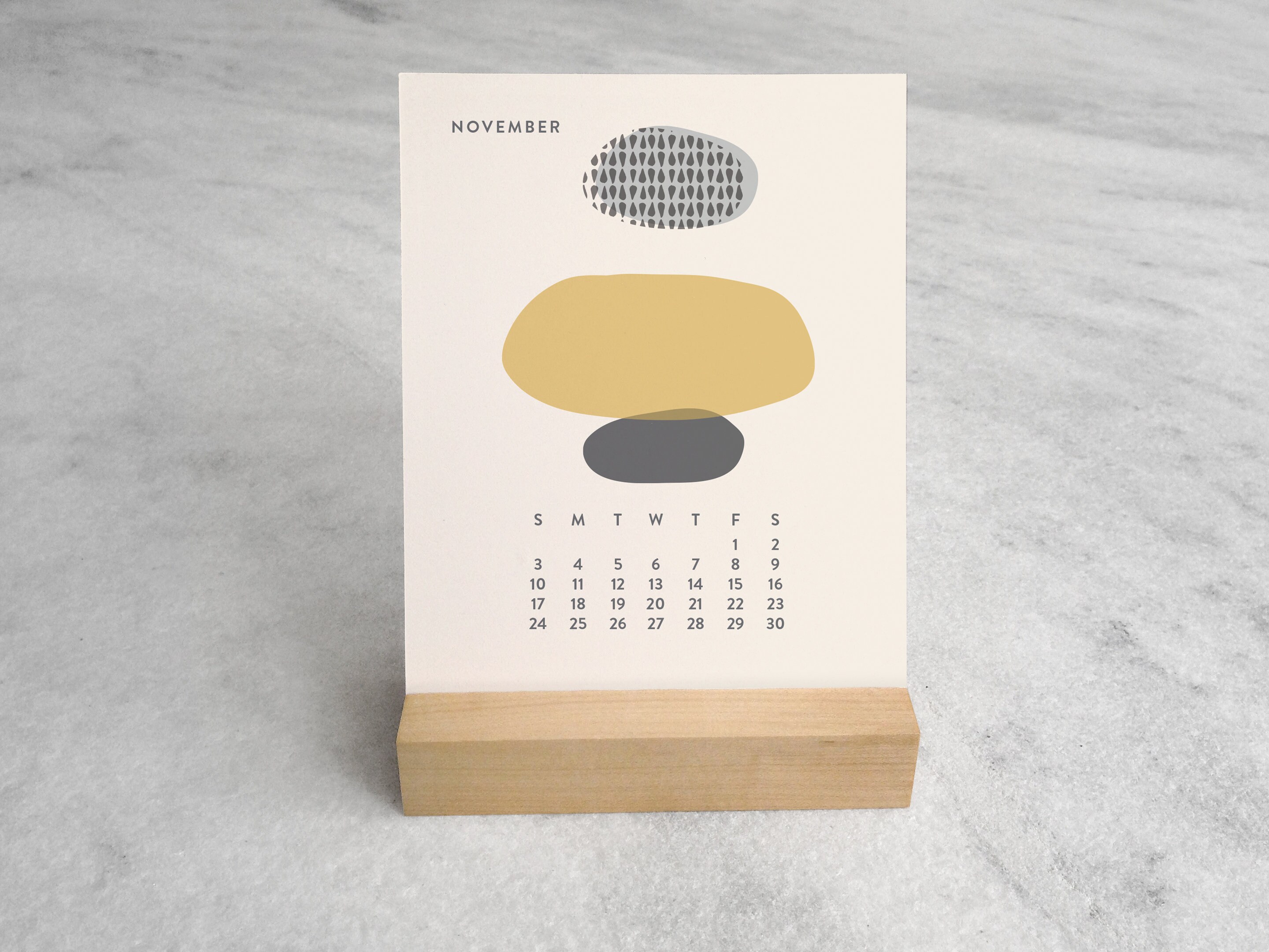 Abstract 2024 Desk Calendar | Desk Calendar 2024 | 2024 Calendar sold ...