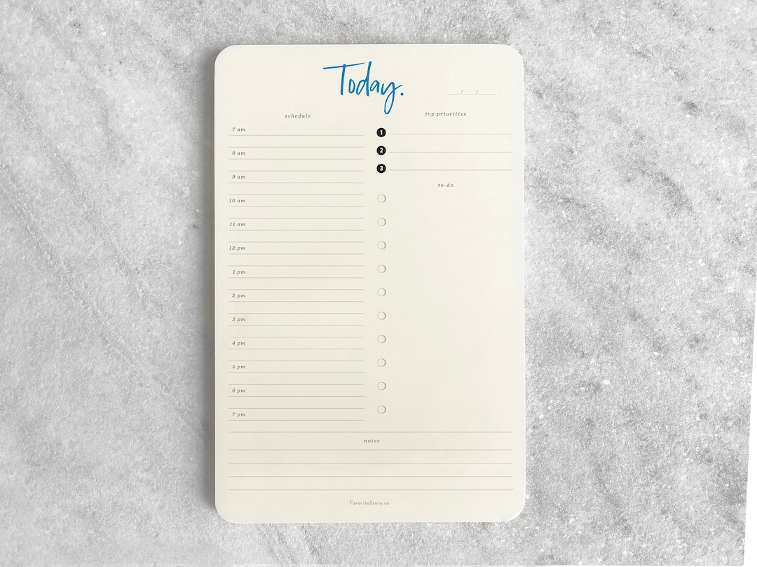 Daily Planner Notepad to Do List Tear off Pad Desk Pad With Habit ...