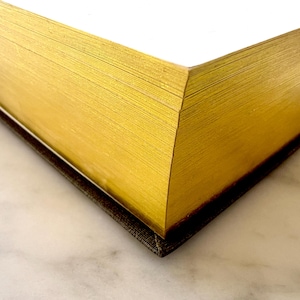 Gold Gilt Notepad With Brass Posts: Refillable Desk Pad - Etsy
