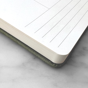 Weekly Planner Notepad With Brass Screws and Refillable Bookcloth Case ...