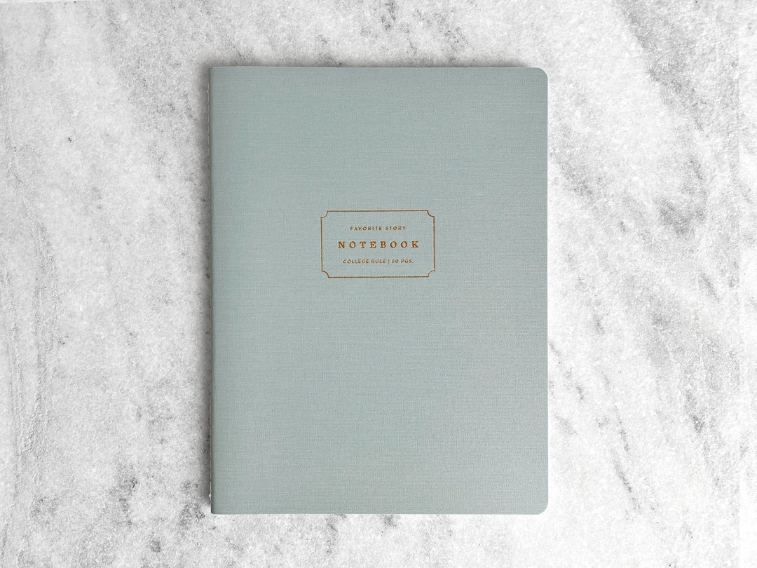 Ice Blue Composition Book | Notebook With Bookcloth Cover | College ...