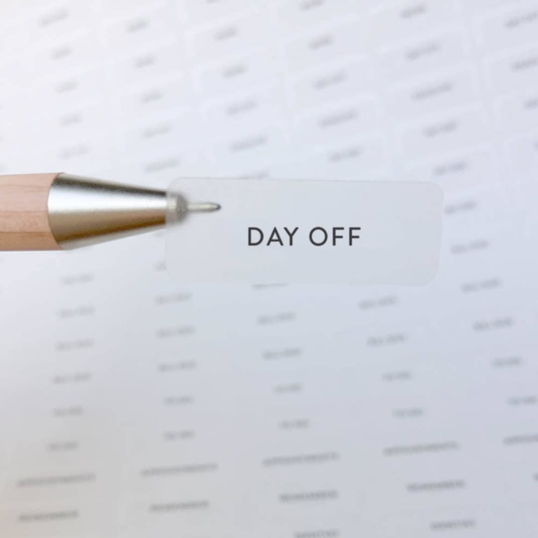 Clear Planner Stickers: Transparent Labels, 60-piece Set - Etsy