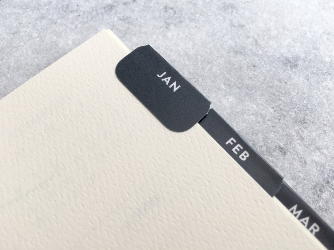 Planner Tabs, Set of 12 Planner Stickers | Monthly Divider Tabs ...