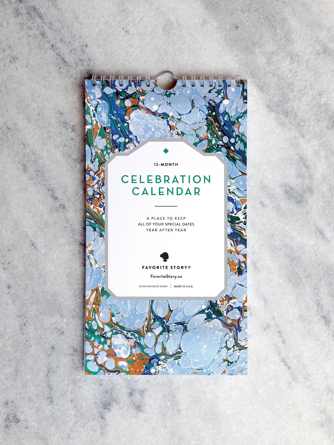 Marbled Paper Birthday Calendar: Perpetual Celebration Calendar - Etsy