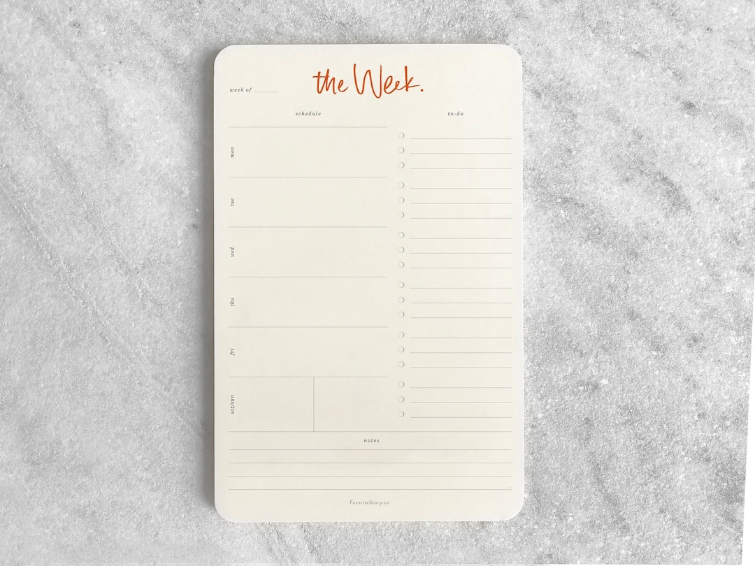 Weekly Planner Notepad to Do List Pad Desk Pad Organizer Task Planner ...