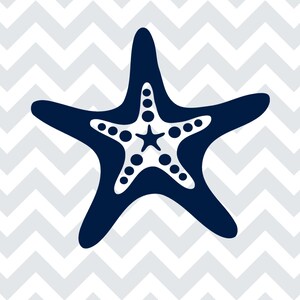 Nautical Theme Prints in Navy & Gray Chevron - Etsy
