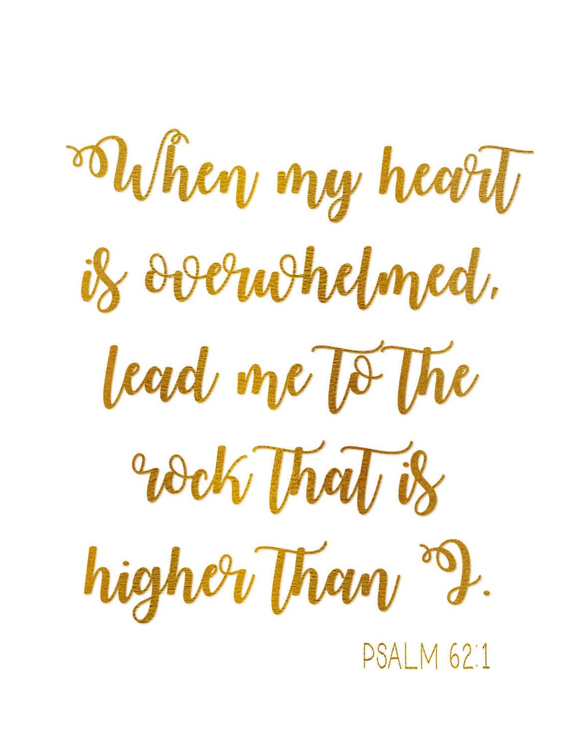 When My Heart is Overwhelmed Instant Download Art Print - Etsy