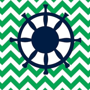 Nautical Theme Prints in Navy & Green - Etsy