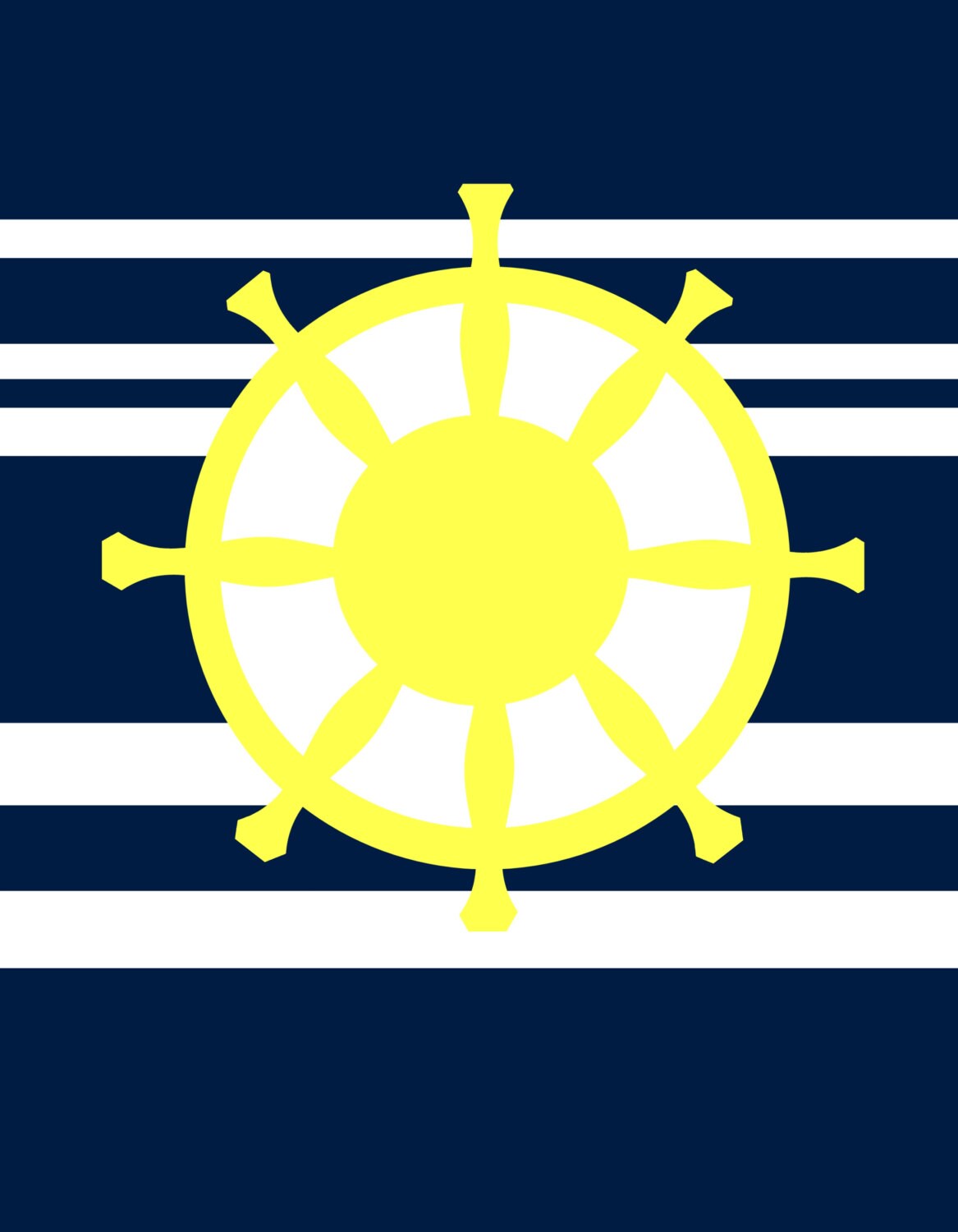 Nautical Theme Prints in Navy & Yellow - Etsy