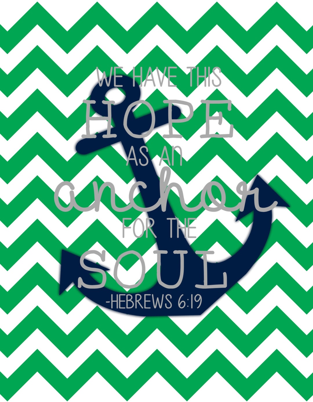 Nautical Theme Prints in Navy & Green - Etsy