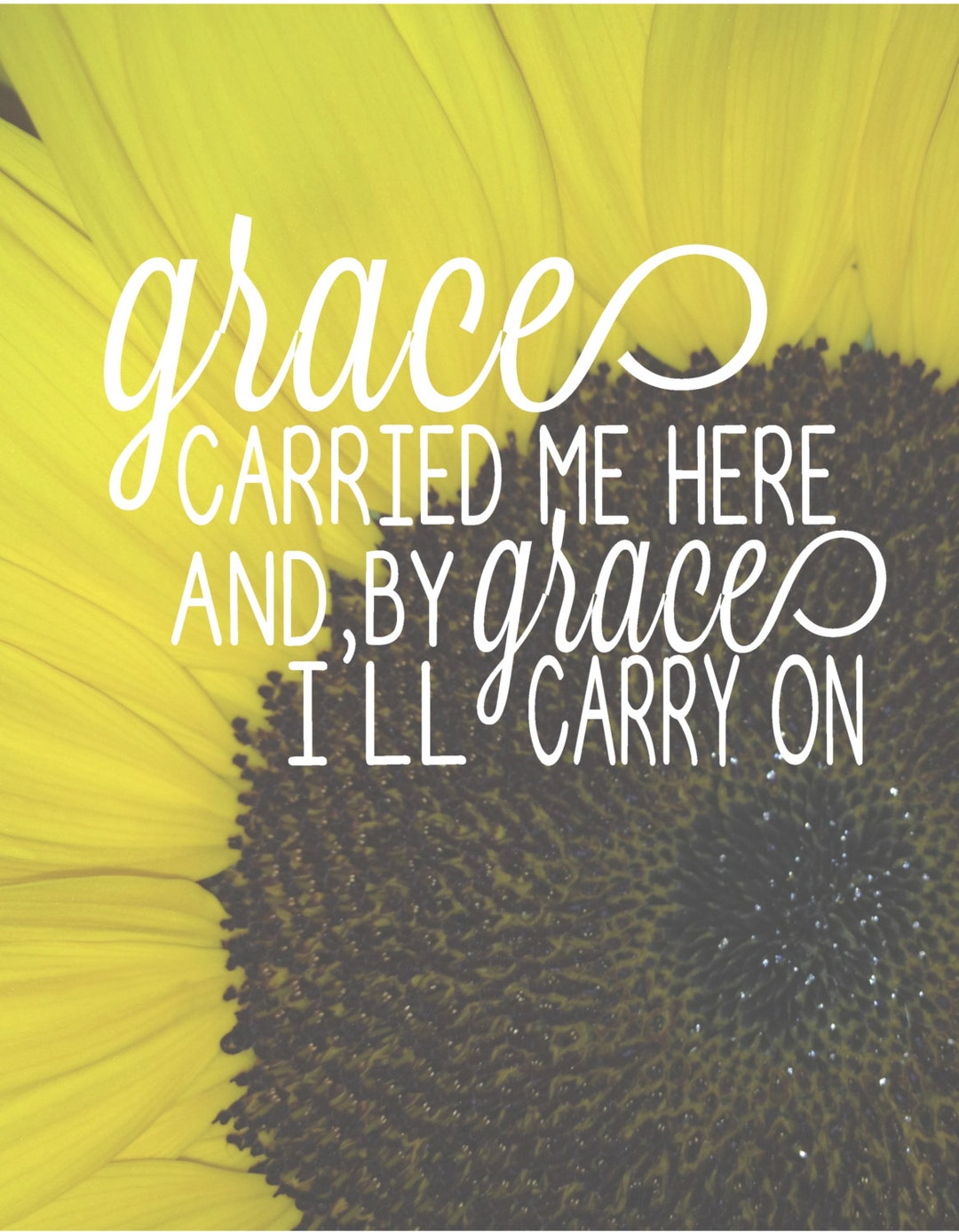 Grace Carried Me Here - Instant Download, Inspirational Print - Etsy