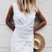 The OSTUNI Dress, Long Linen Tiered Frill Dress by LJC Designs - Etsy