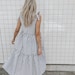 The OSTUNI Dress Long Linen Tiered Frill Dress by LJC Designs - Etsy