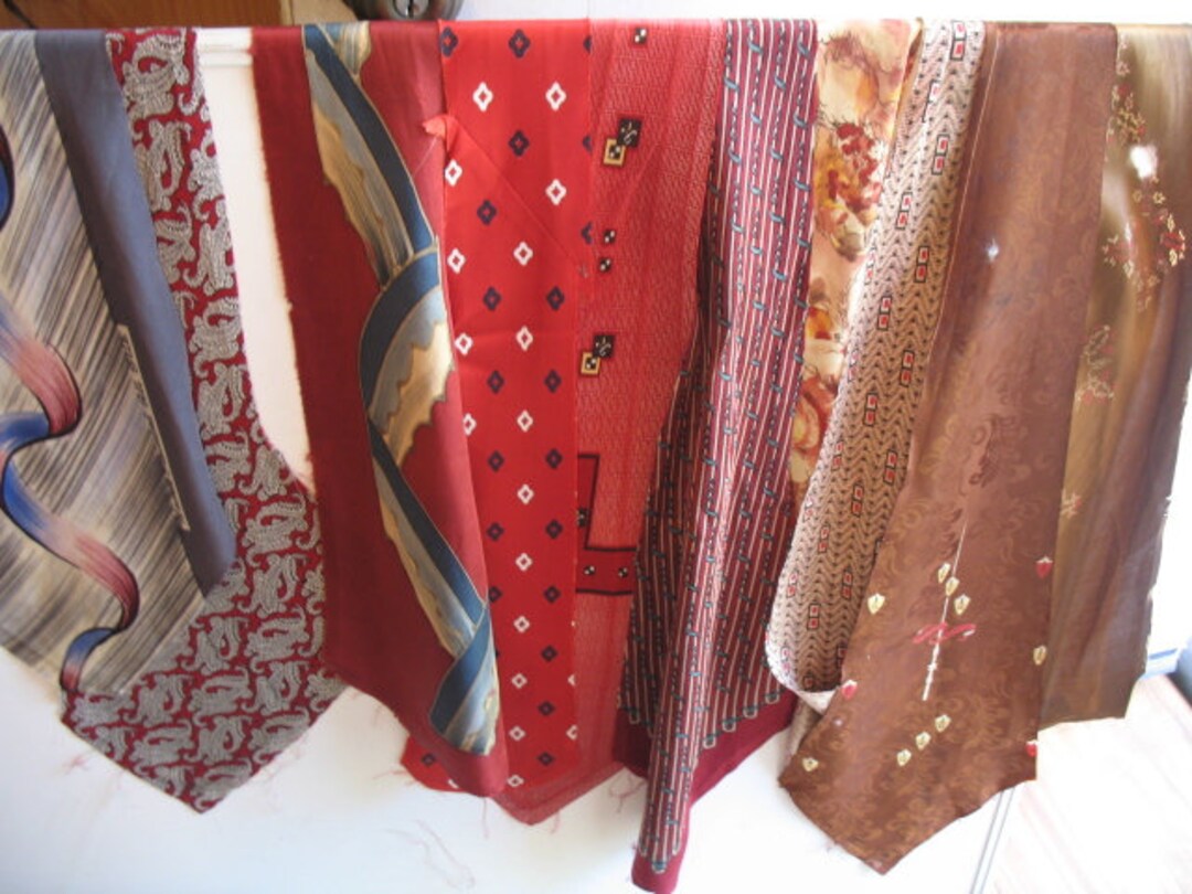 Lot of Vintage Neck Ties Fabric for Sewing - Etsy