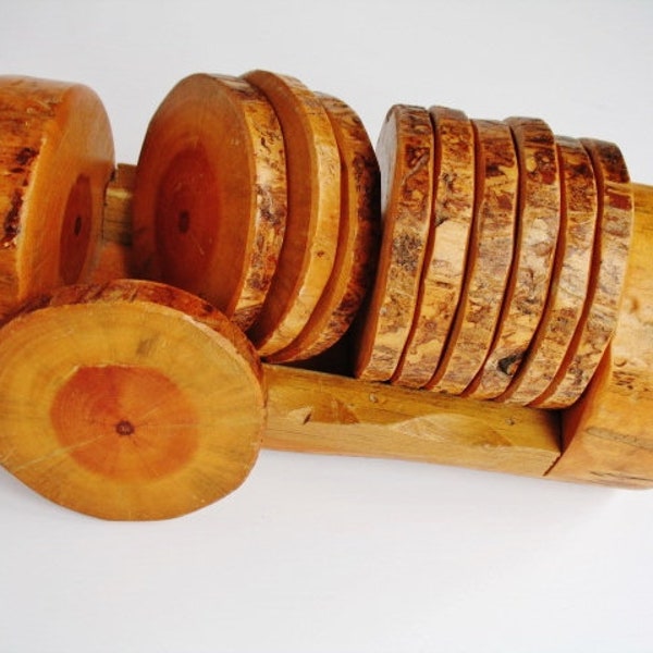 Log Cabin Coasters - Etsy