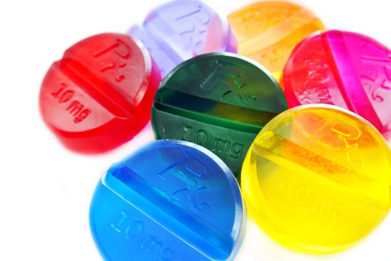 2 Pill Soaps Round Soap Pill A Perfect Doctor / Pharmacist | Etsy