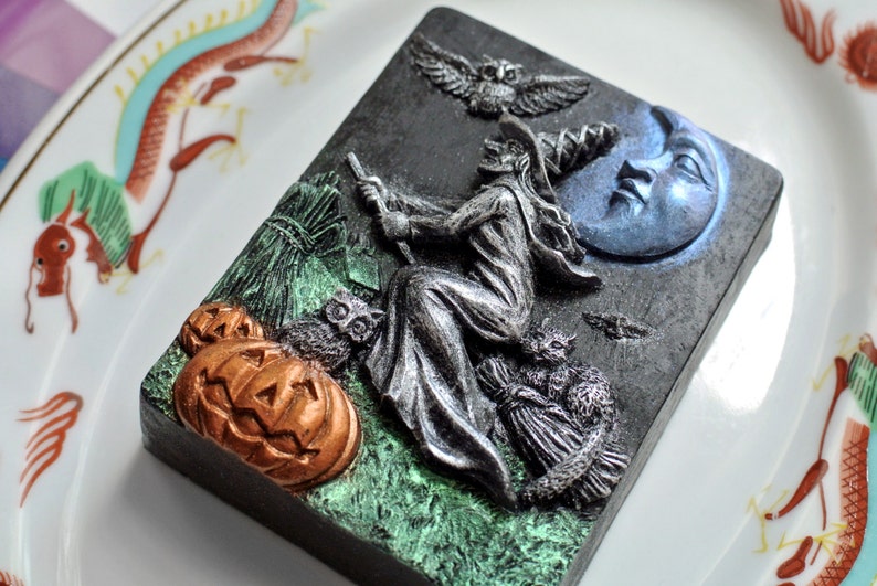 Witch Soap A Halloween Soap Mica on Surface | Etsy