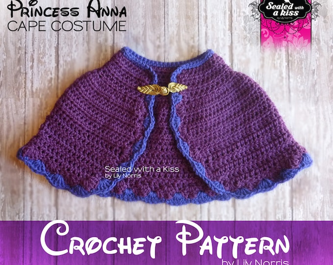 Princess Anna Cape Crochet Pattern, Costume (instant Download) - Etsy
