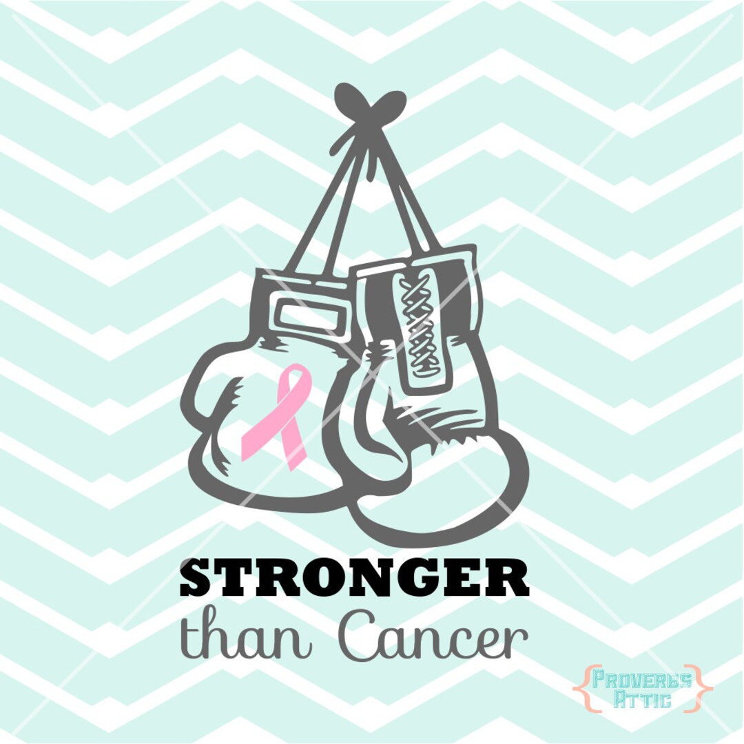 Stronger Than Cancer Ribbon Boxing Gloves Car Decal Vinyl - Etsy