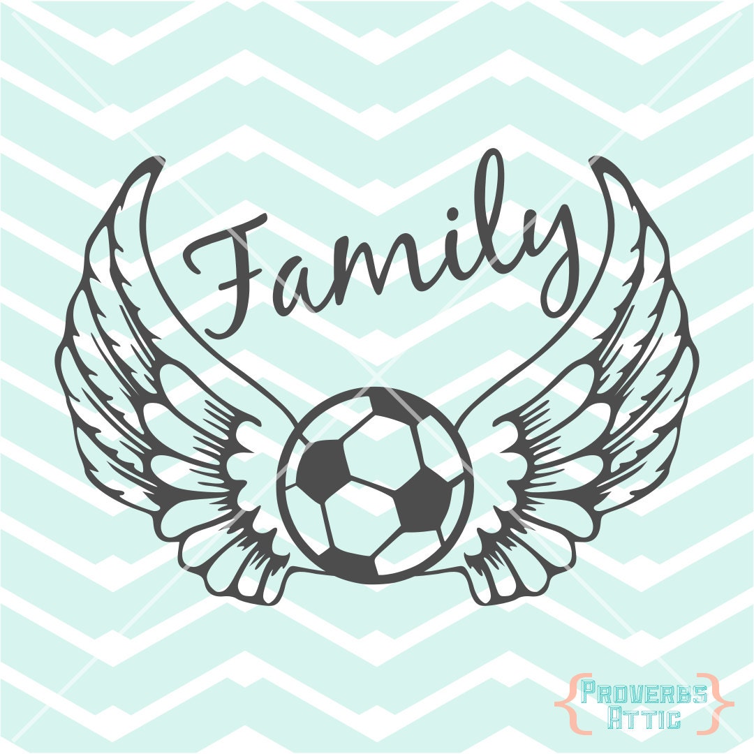Soccer Family Ball With Wings - Digital File Instant Download Svg Png ...