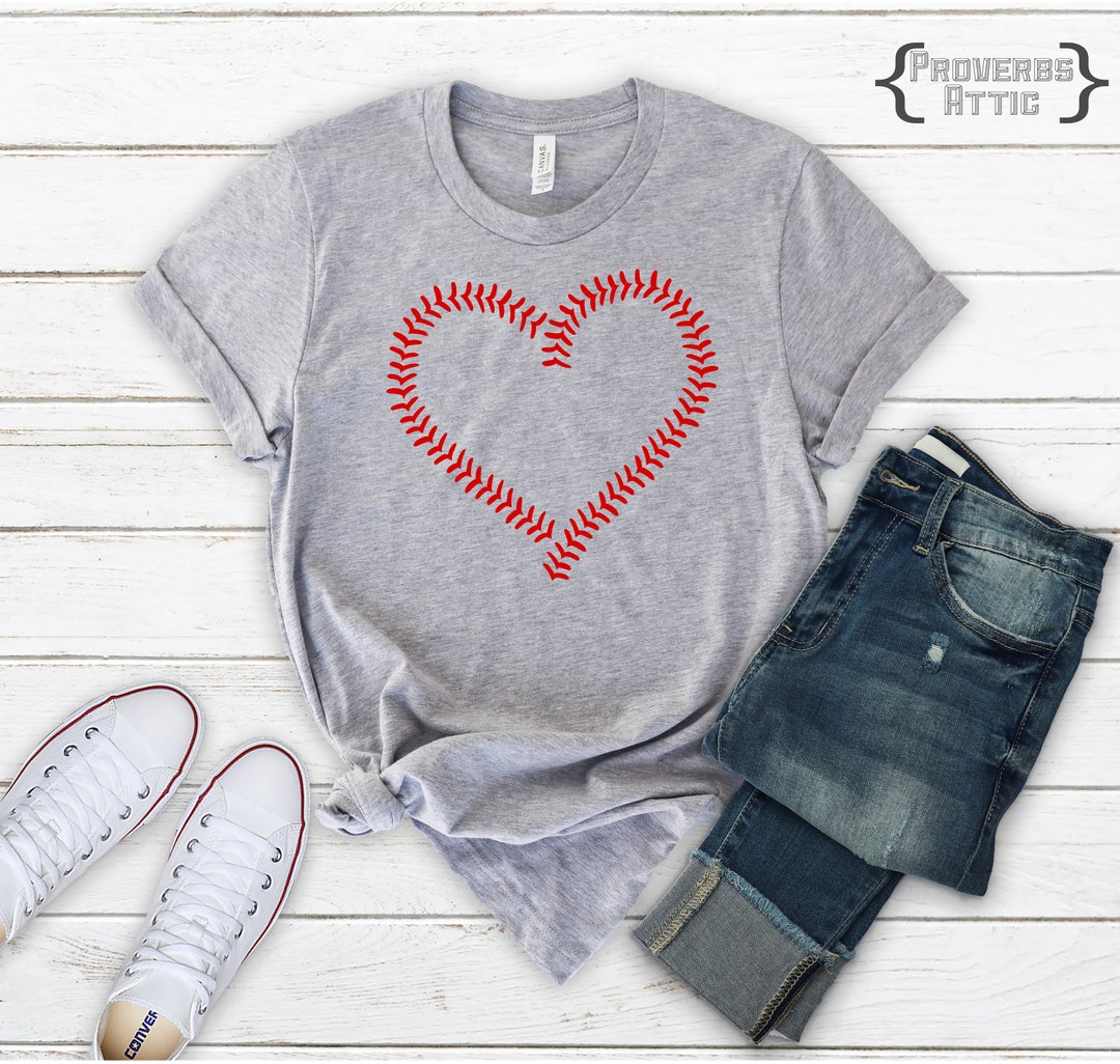 BASEBALL HEART STITCHES Sports File for T-shirt/iron-on Cutting ...