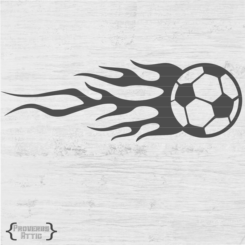 Soccer Ball & Flames Digital File Instant Download Svg Png - Etsy