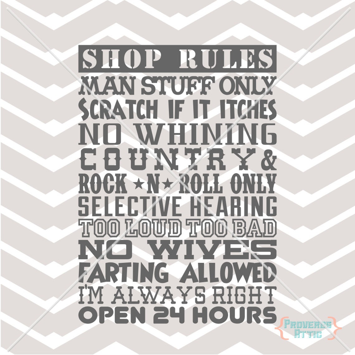 SHOP RULES Shop Home House Man Men Door Wall Sign Vinyl Art - Etsy