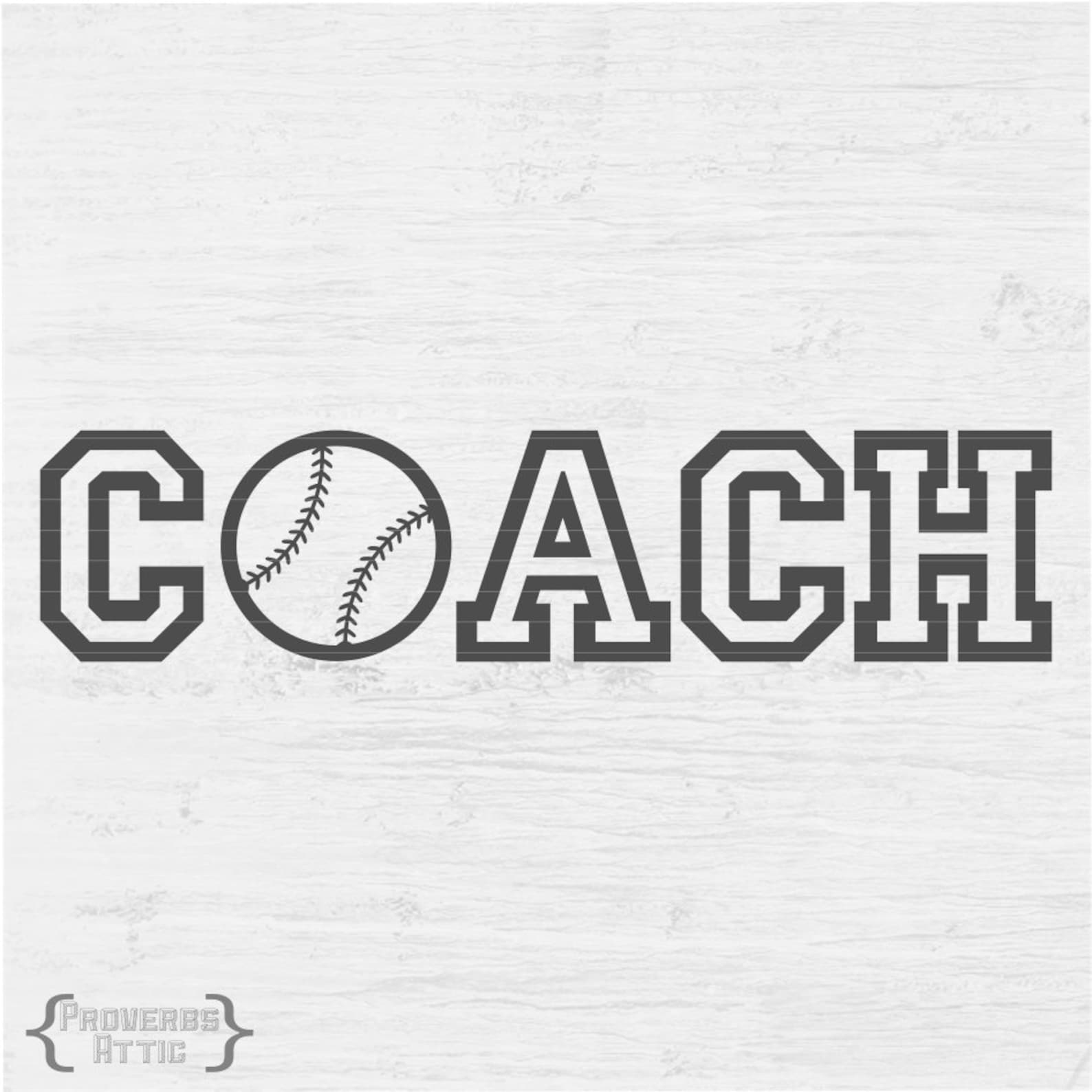 BASEBALL COACH Digital Instant Download Sports File for - Etsy