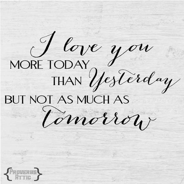 Love You More Today - Etsy
