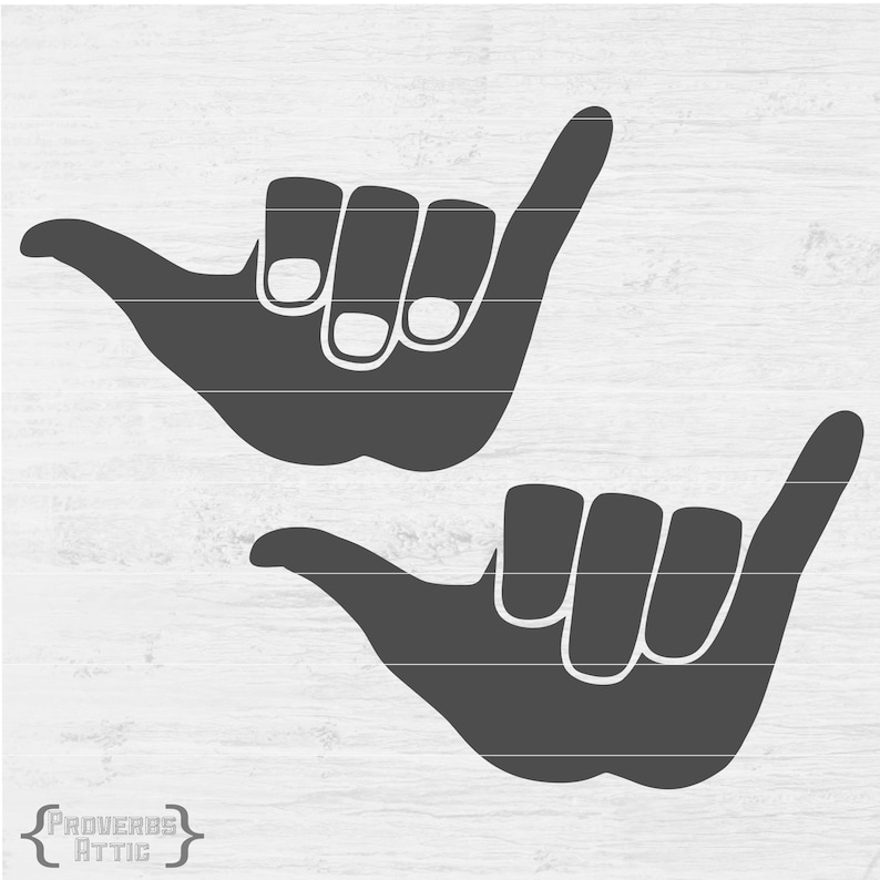 SHAKA Hang Loose Hand Sign Digital File Instant Download Wall - Etsy