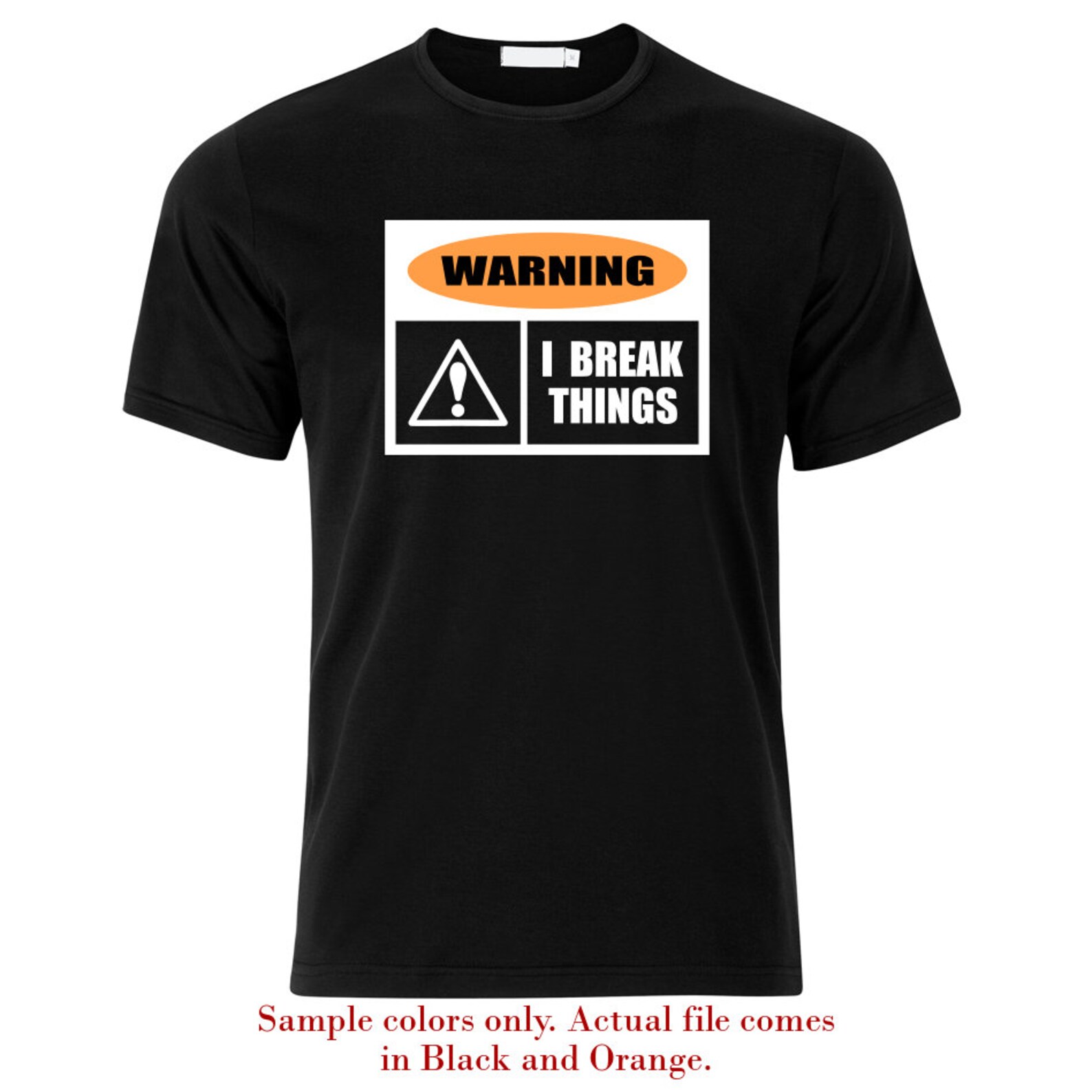 WARNING I BREAK Things Digital Instant Download for Kids Vinyl | Etsy