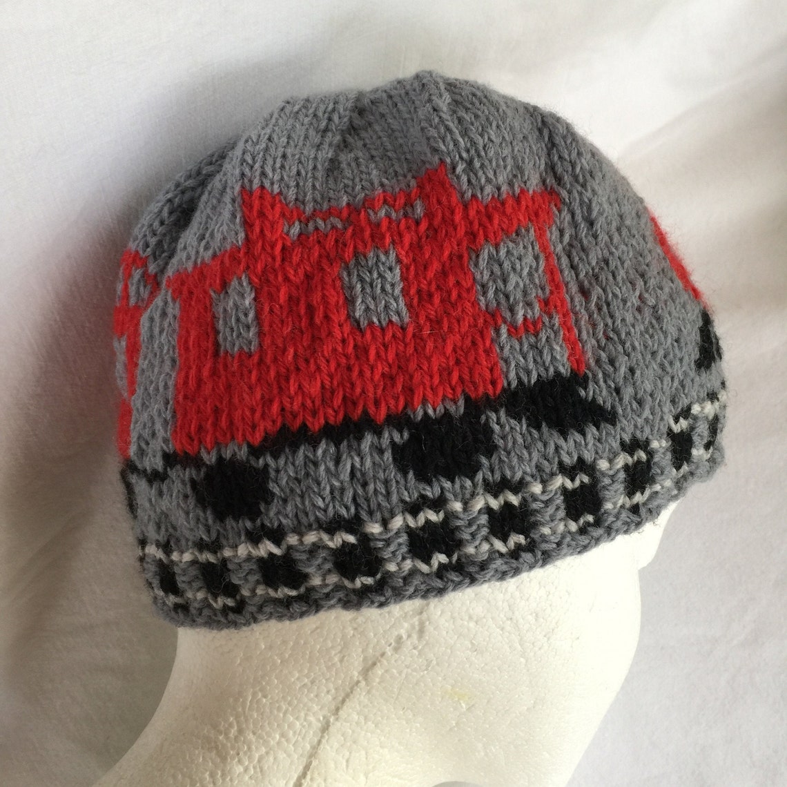 Train & Tracks Hat Locomotive Coal Car Passenger Car - Etsy