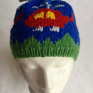 Helicopter Hat Knitting Pattern Worsted Weight Yarn - Etsy
