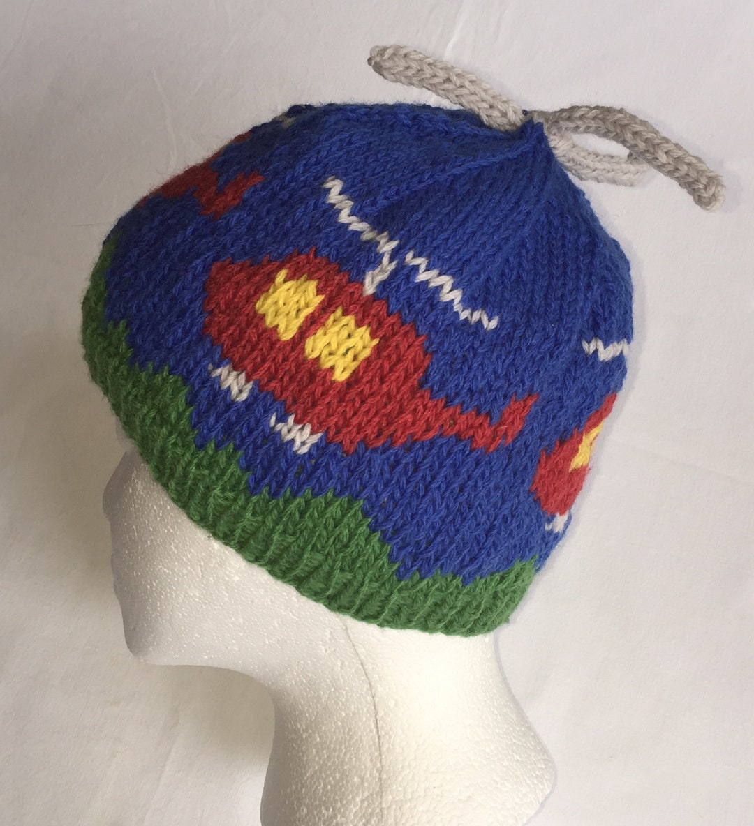 Helicopter Hat Knitting Pattern Worsted Weight Yarn - Etsy