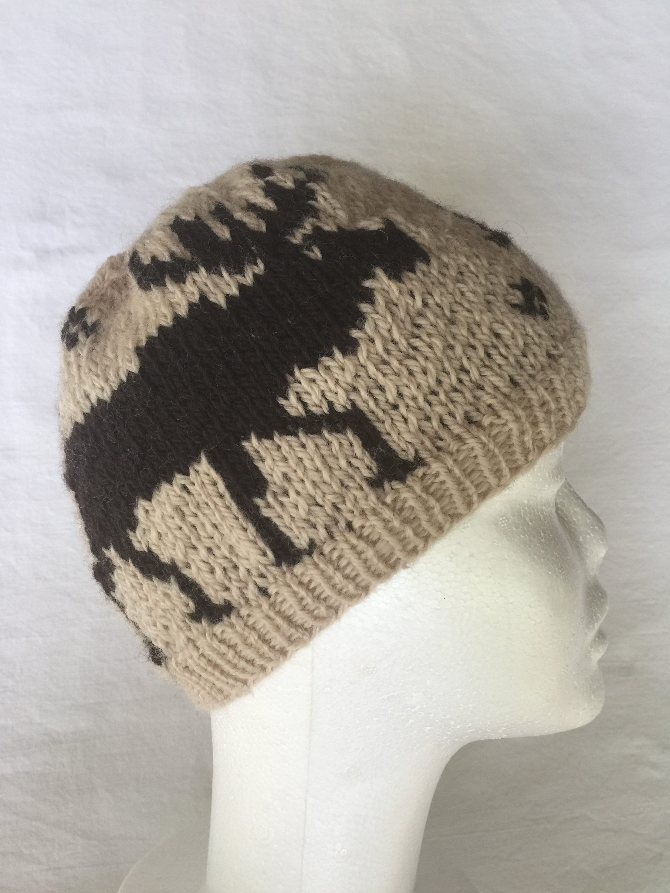 Forest Friends Moose & Deer Hat Knitting Pattern - Etsy