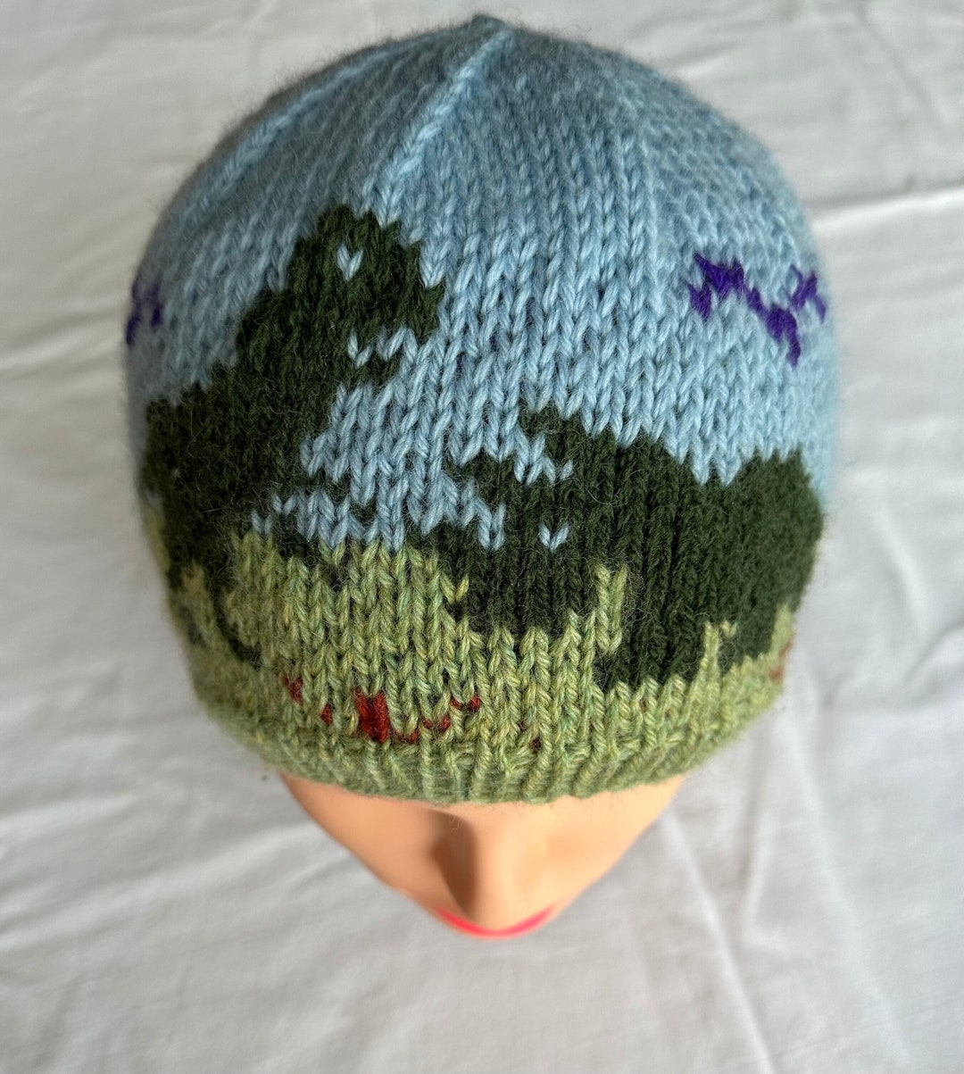Dinosaurs Stocking Cap, Winter Hat, Beanie Dinos Winter Hat, Hand Knit ...