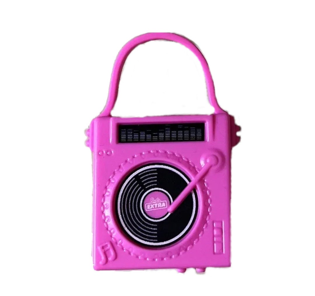 BARBIE EXTRA Fashion Pack, #HDJ41, Pink, Portable Turntable, Record ...