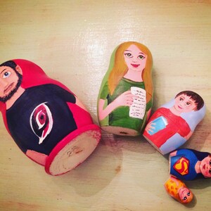Matryoshka, Family Portrait, Birth Announcement, Personalized Gift ...