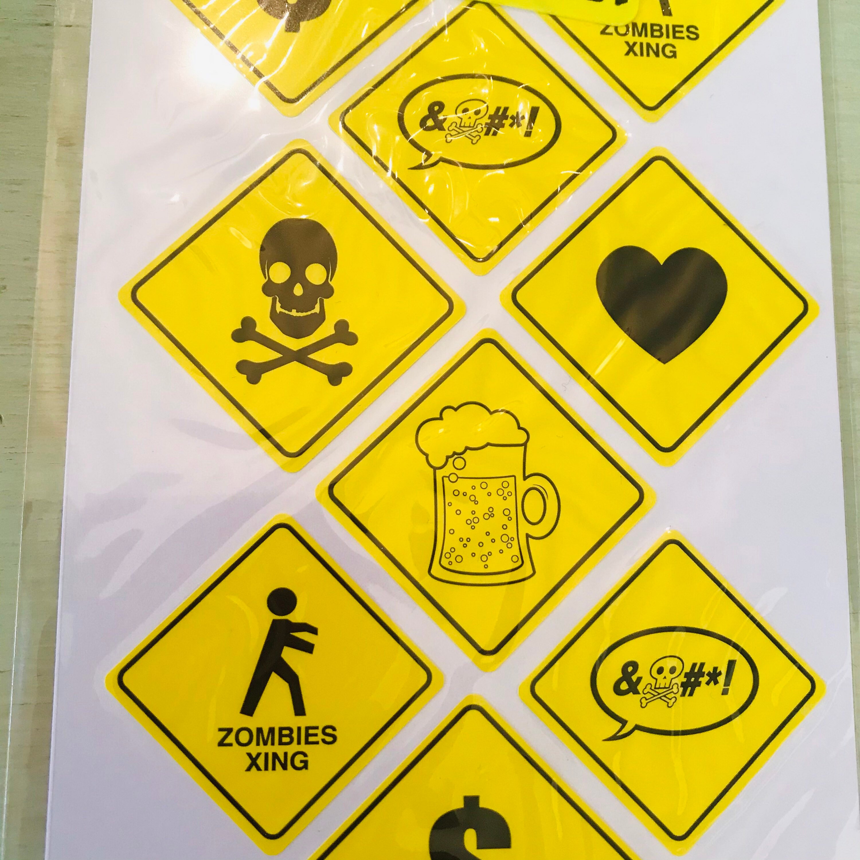 Stickers, Yield Label, Funny, Dorm Decor, Scrapbooking, Party, Gift ...