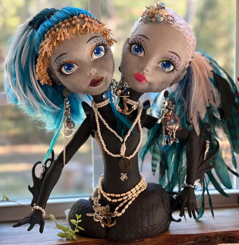Monster High Two-headed Pirate Doll Bust: Custom Repaint Restyle OOAK ...