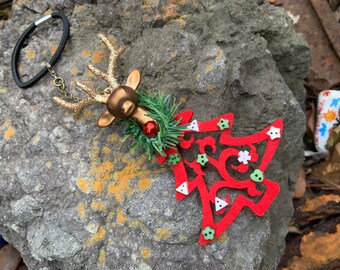 Deer Head Christmas Tree Topper - Etsy