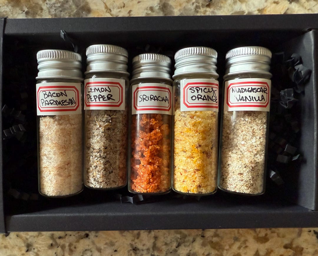 Infused Salt Sample Set: Gourmet Finishing Salts, 5 Flavors - Etsy