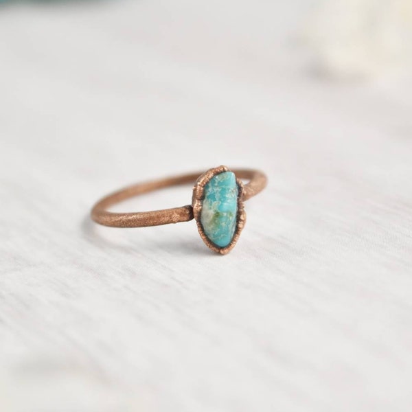 Raw Turquoise Ring - Etsy