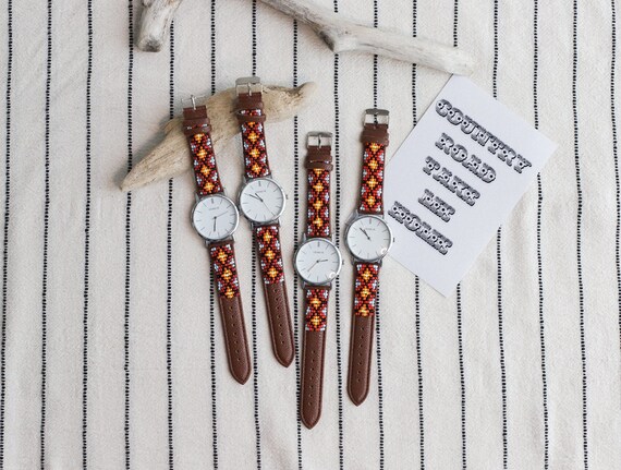 Handmade Native American Inspired Beaded Watch Beaded - Etsy